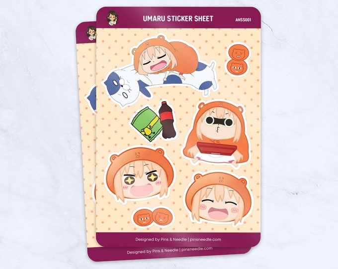 Umaru Sticker Sheet | Vinyl Sticker - Etsy