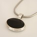 Whitby Jet & Verdite Double Sided Pendant Sterling Silver Handmade - Etsy
