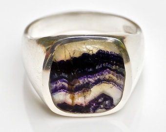 Mens Blue John Ring - Etsy