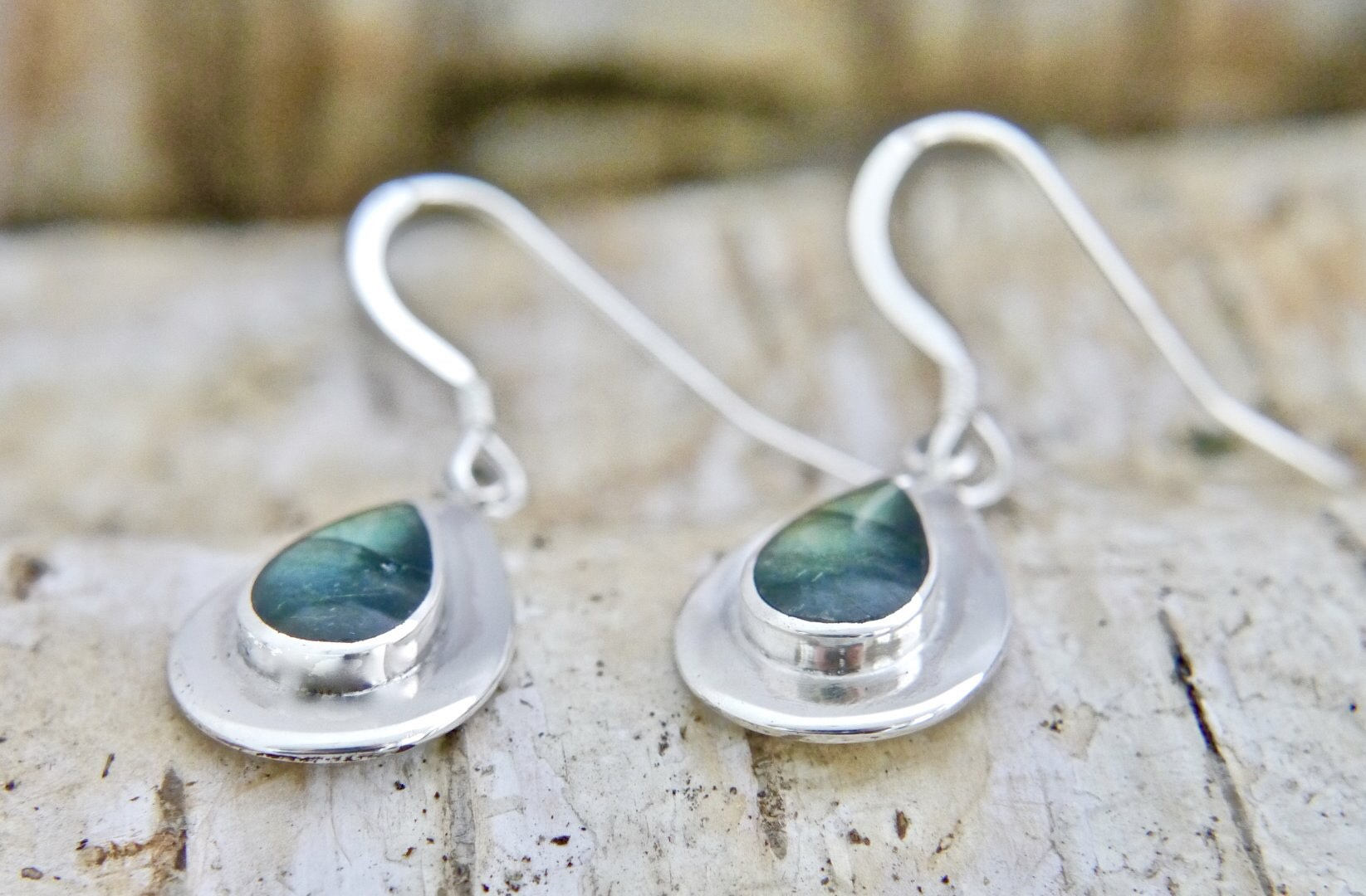 Labradorite Drop Earrings silver Handmade - Etsy UK