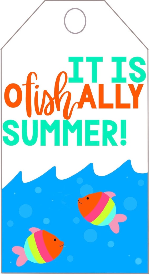 It is O-fish-ally Summer Tag - Etsy