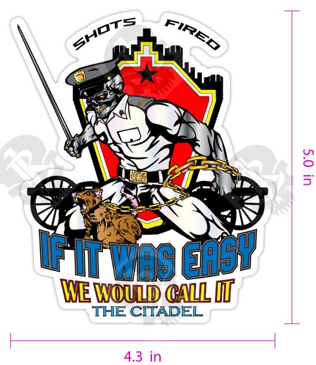 VMI Shots Fired Logo Sticker. All Proceeds Go to Fund the Msgt Ralph ...