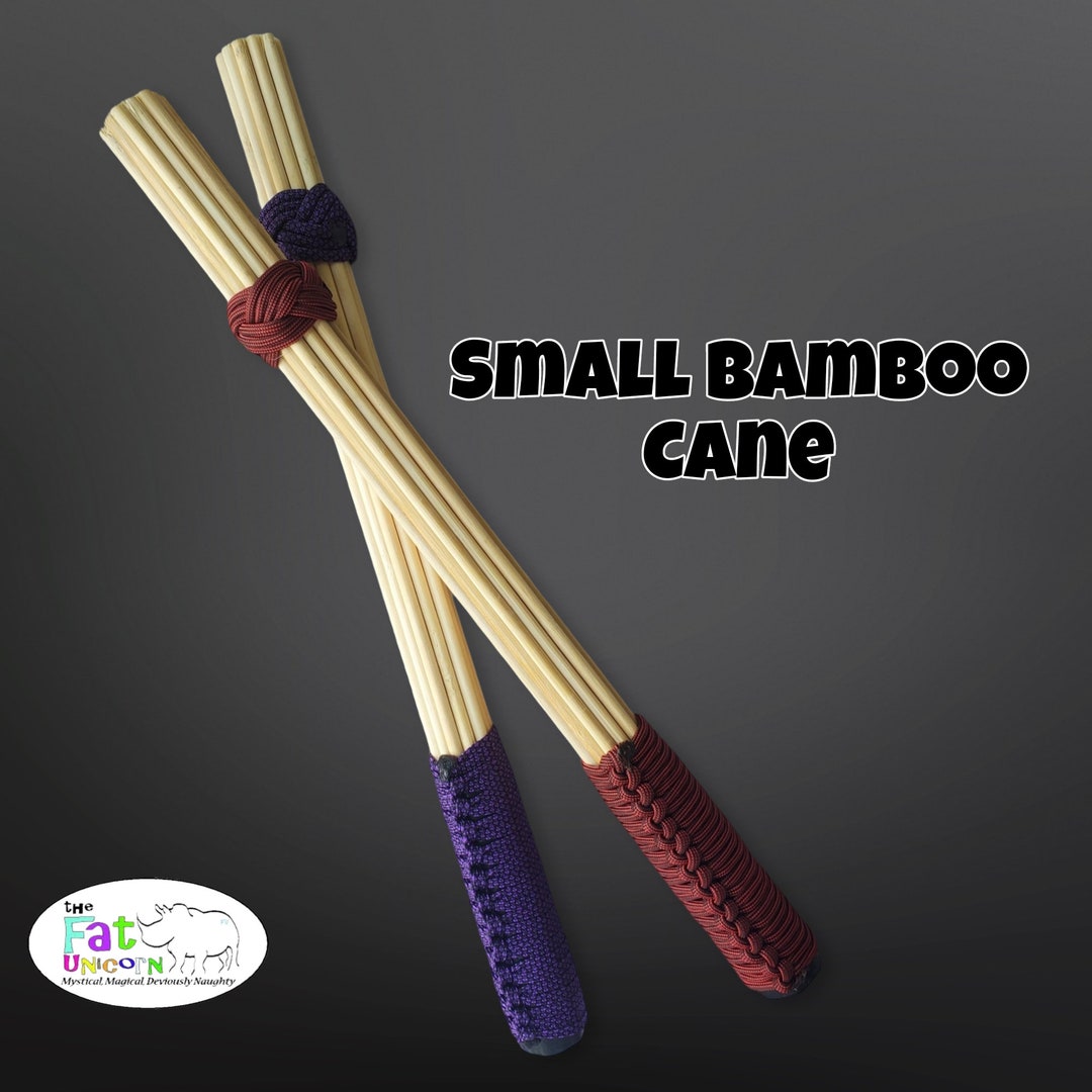 Small Bamboo Cane With Paracord Handle – Custom Impact Play Toy - Etsy