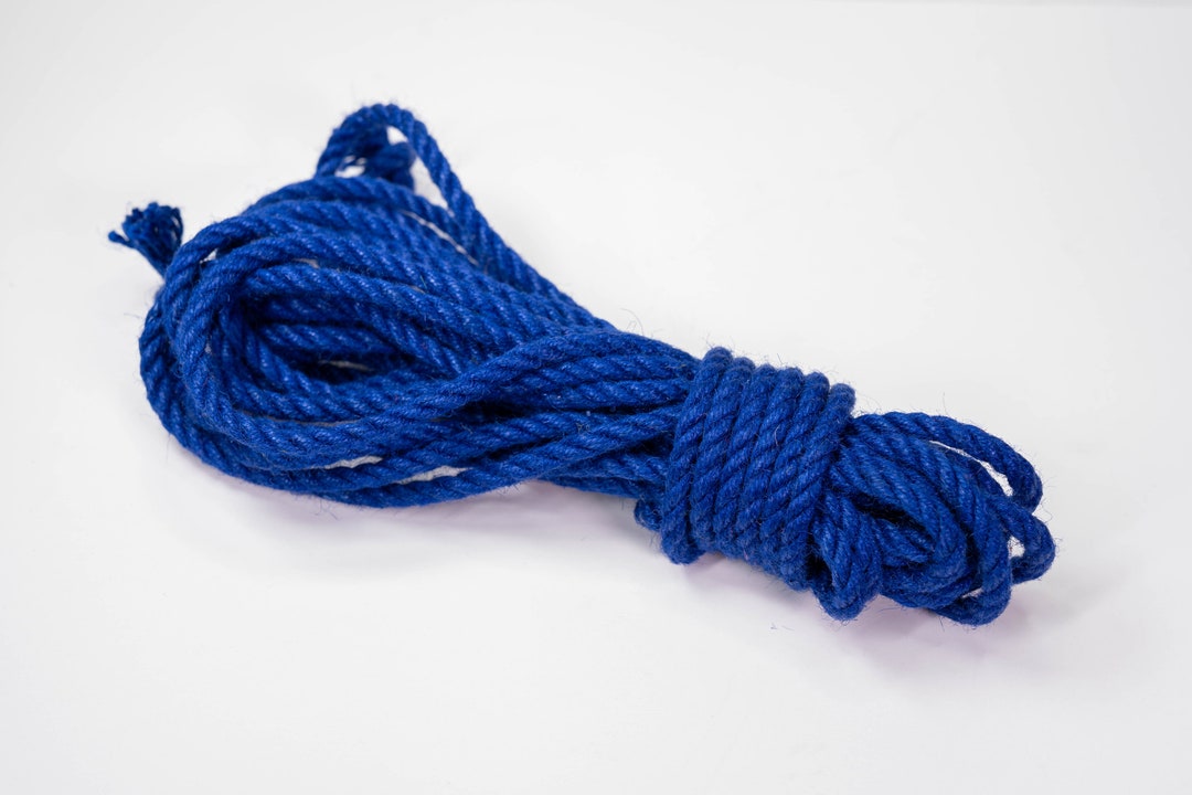 Dark Blue Jute Rope for Bondage - Etsy