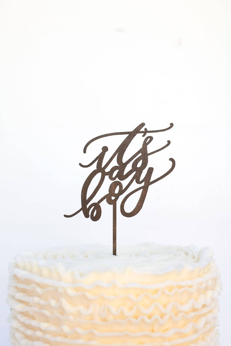 It's A Boy Cake Topper Birthday Cake Topper Wood Cake - Etsy