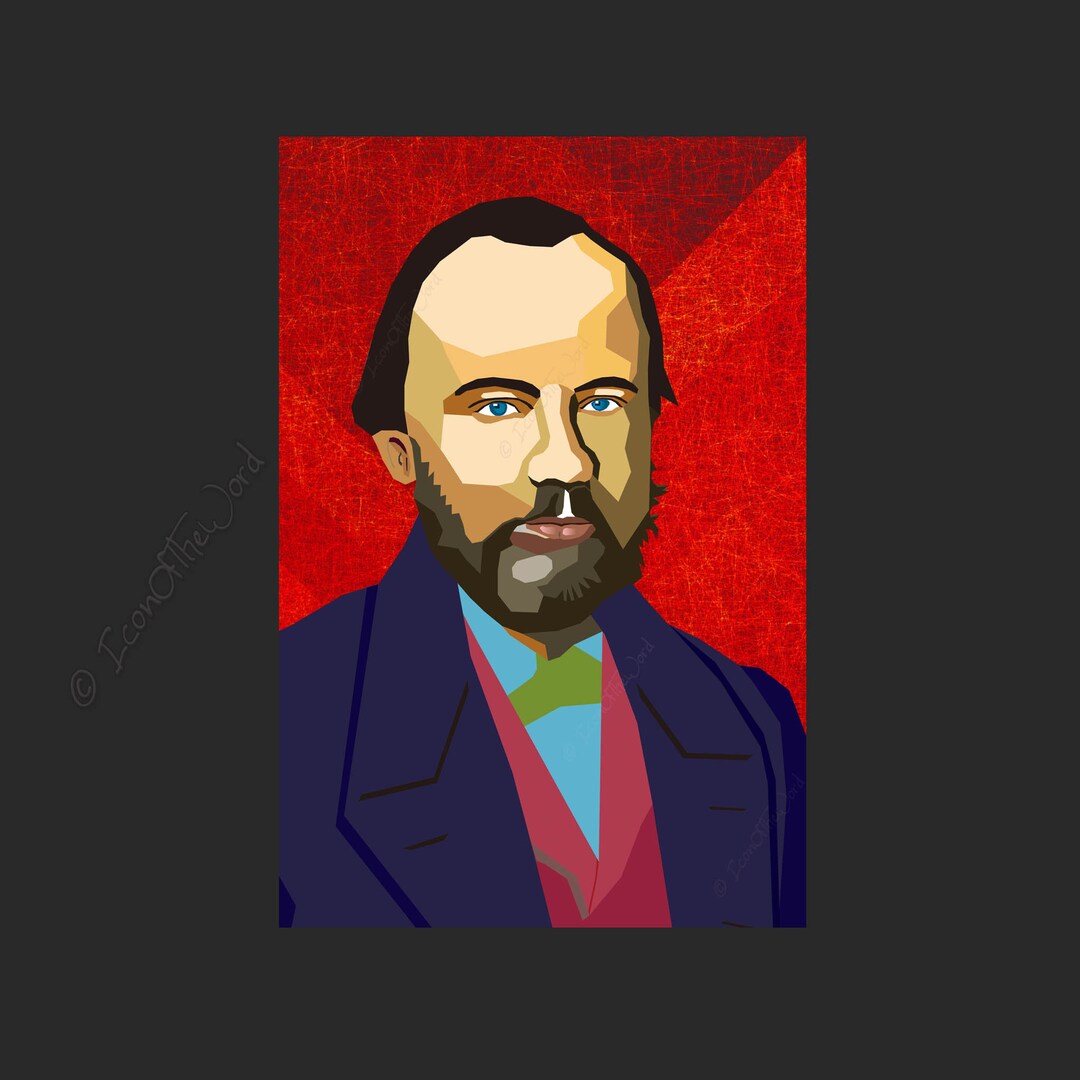 Dostoevsky Literature Framed Canvas Wall Picture for Home - Etsy