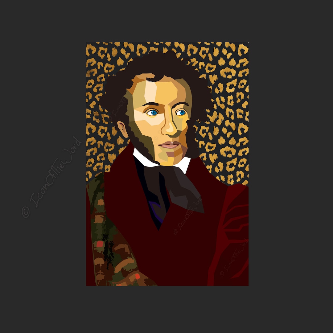 Pushkin Literature Portraits for Home Office Practice Cafe - Etsy