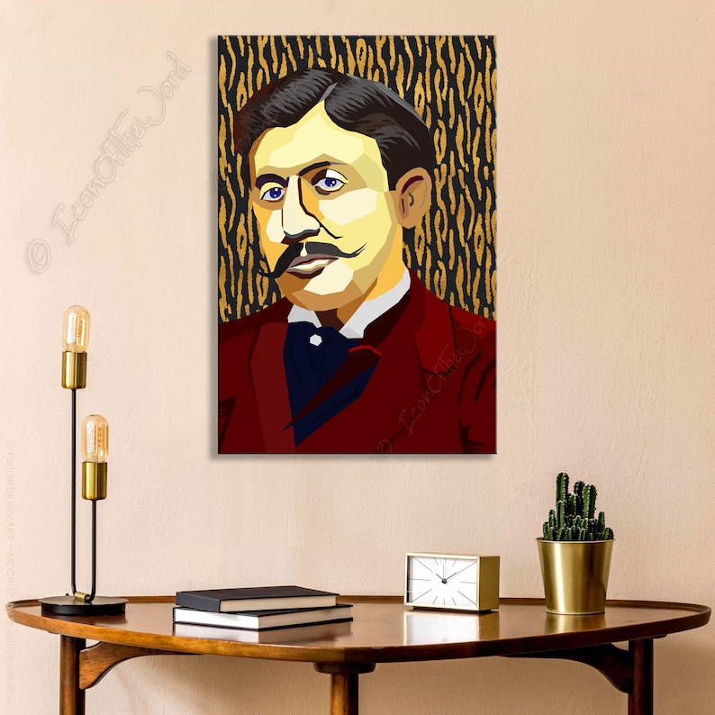 Marcel Proust Literature Portraits for Home Office, Practice, Cafe ...