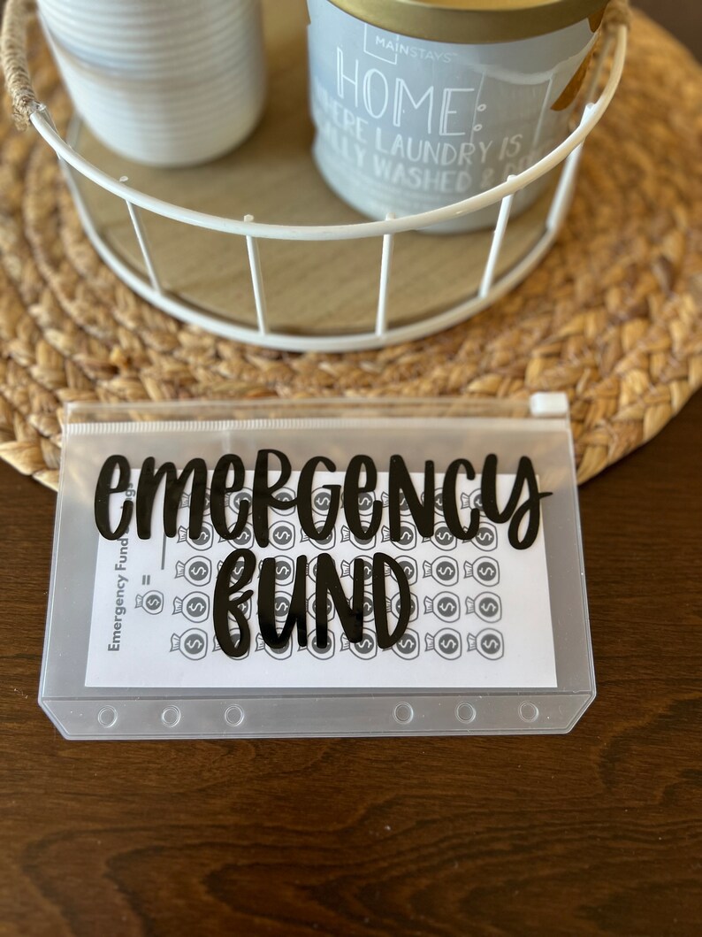 Emergency Fund Savings Challenge Tracker and Envelope A6 Savings ...