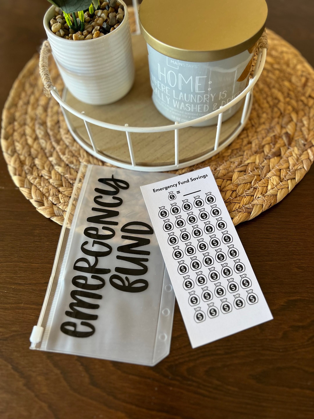 Emergency Fund Savings Challenge Tracker and Envelope A6 Savings ...