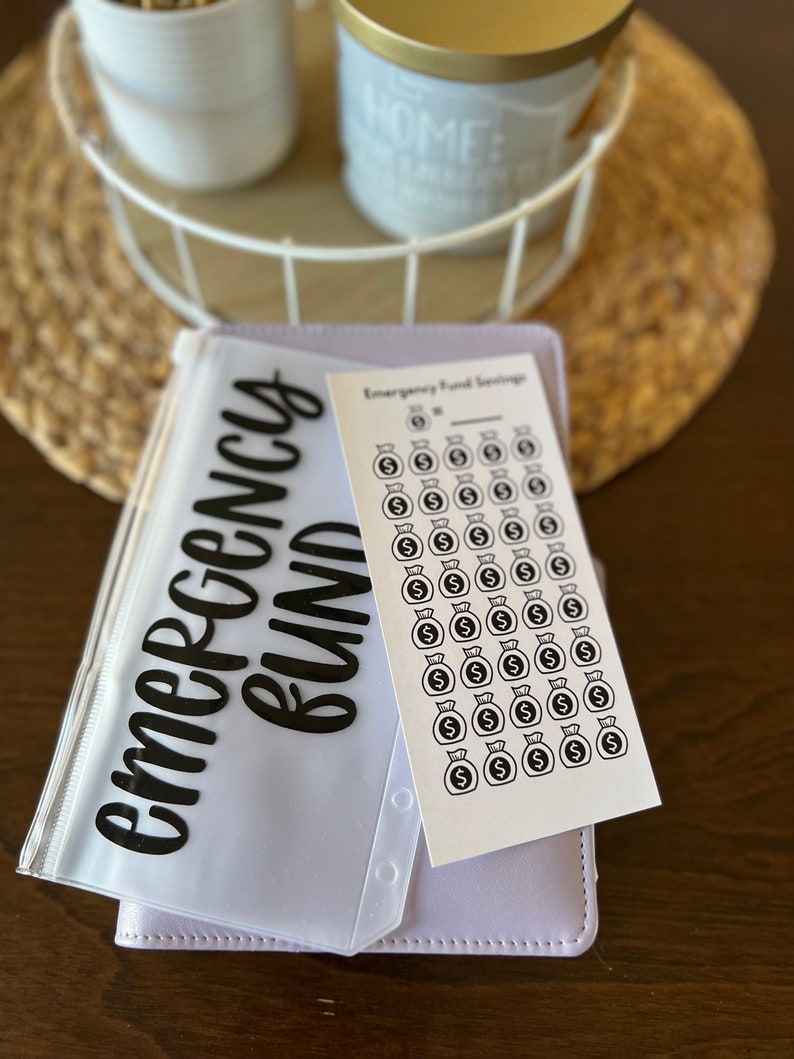 Emergency Fund Savings Challenge Tracker and Envelope A6 Savings ...