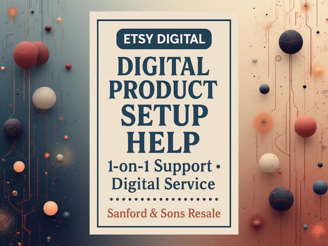 Etsy Digital Product Setup Help | 1-on-1 Seller Support | Listing ...