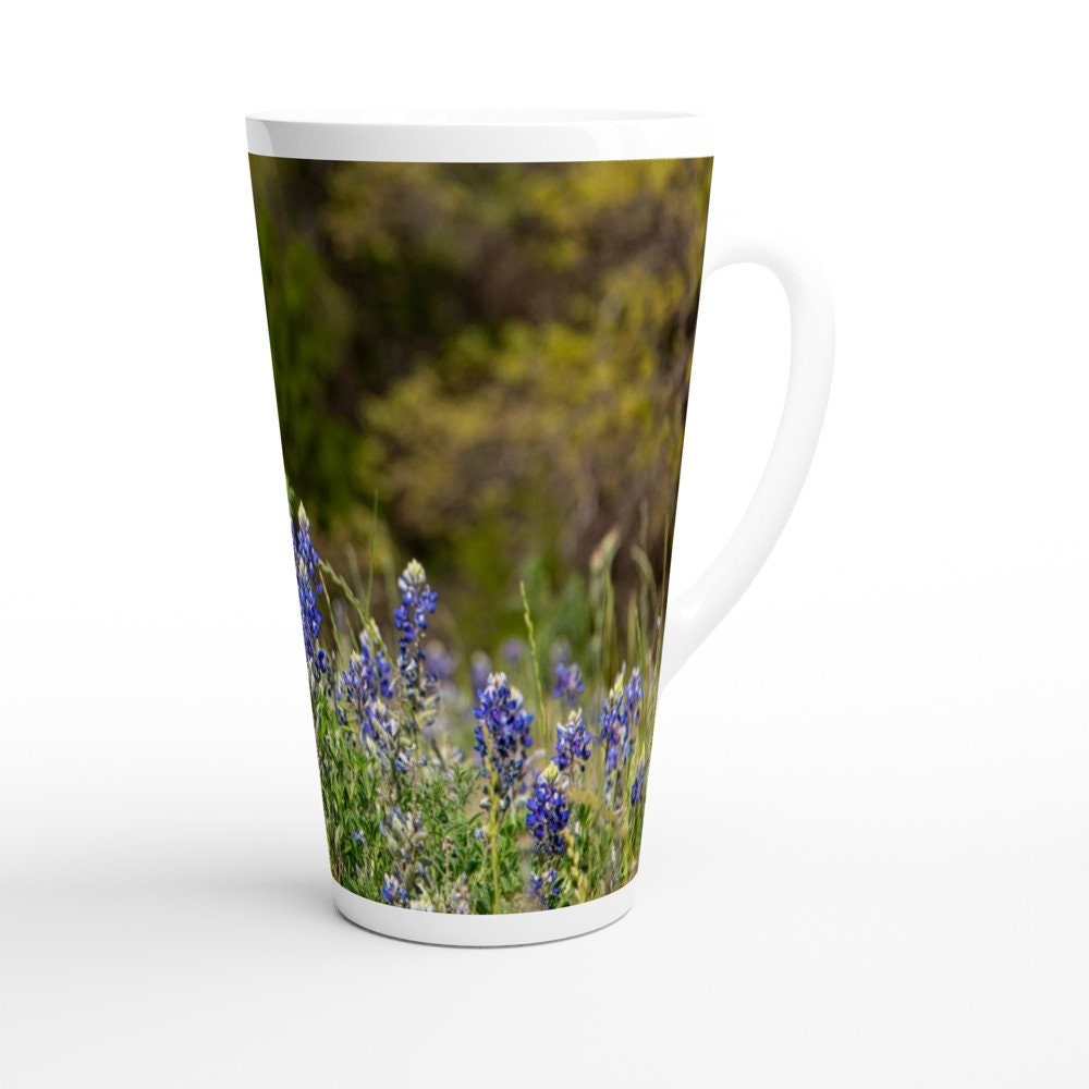 Texas Bluebonnet Latte 17oz Ceramic Mug - Etsy