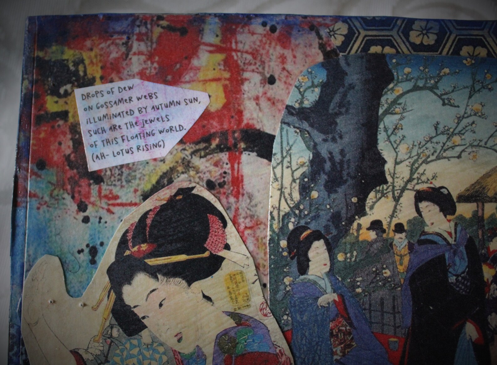 Japanese Woodblock Print Collage Keepsake Box Valet Box - Etsy