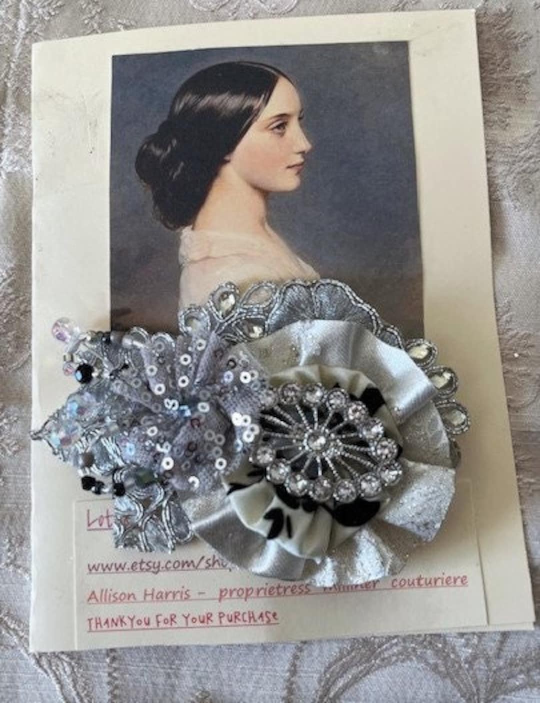 Brooch Corsage Custom Designed Fabric Flower Corsage, Art Wear Brooch ...