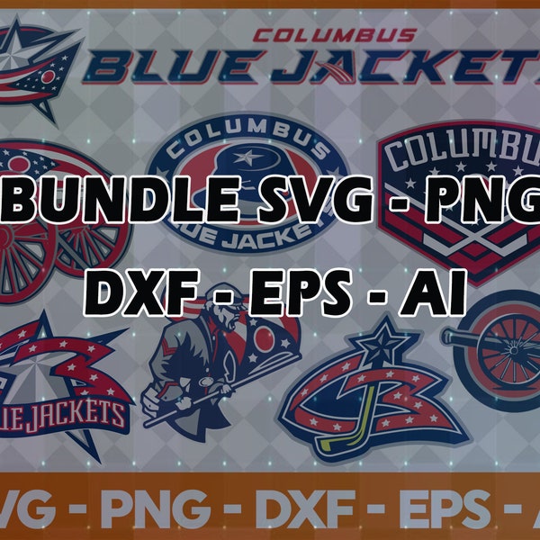 Columbus Blue Jackets Svg - Etsy