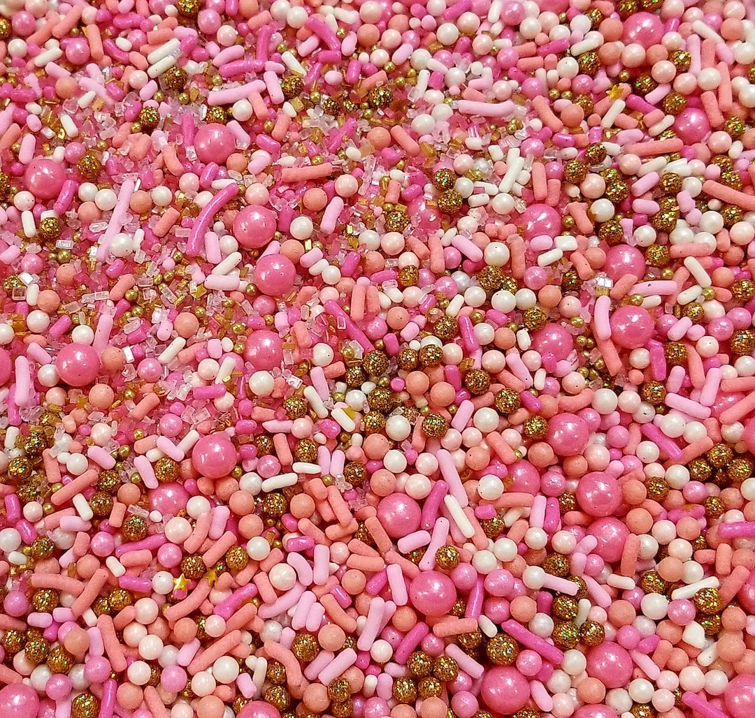 Pretty in Pink - Edible Sprinkles- 4oz - Etsy