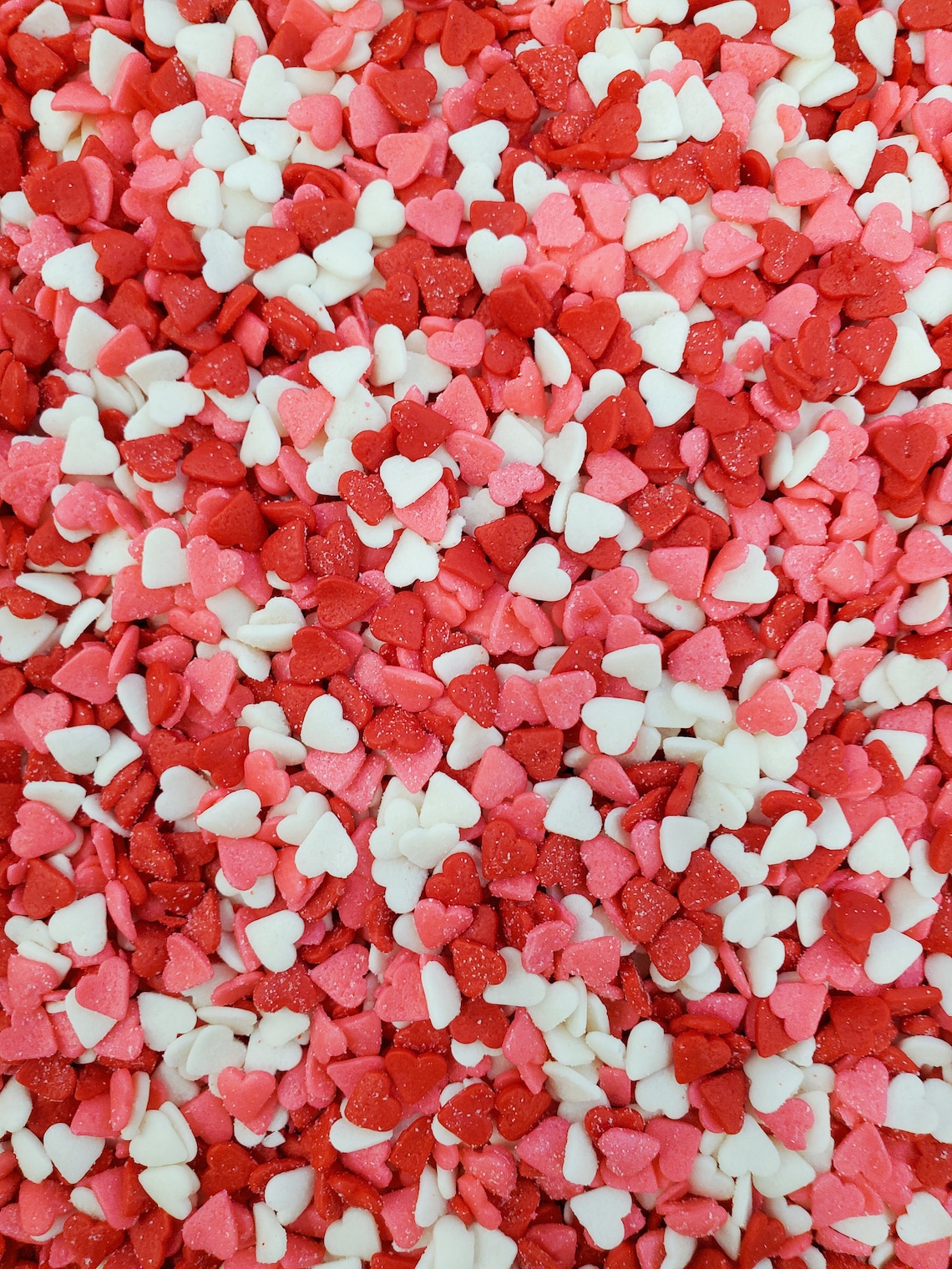 Red, White & Pink Heart Sprinkle Shape-edible Sprinkles - Etsy