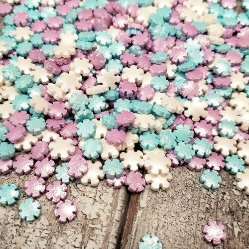 Edible Wafer Snowflake Sprinkles - Etsy