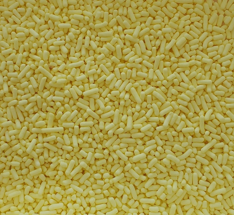 Pastel Yellow Jimmies, Sprinkles, Cake Sprinkles, Cookie Sprinkles - Etsy