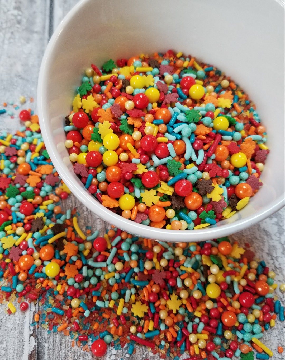 Falling Leaves-edible Sprinkles-4oz - Etsy