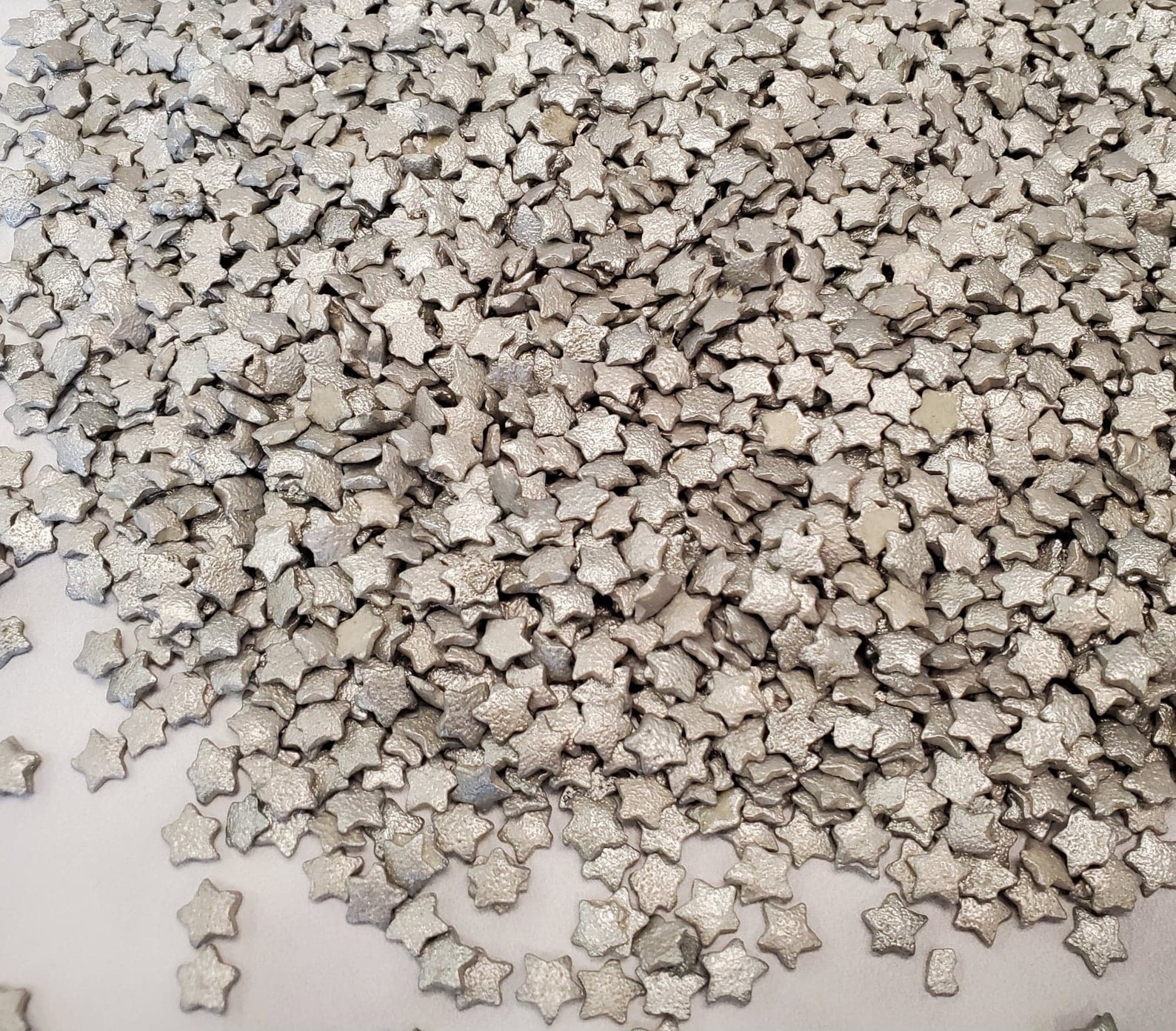 Silver Star Sprinkle Shape-edible Sprinkles - Etsy