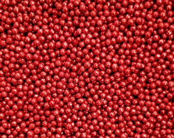 Red 4mm Glitter Pearls Sprinkles Cake Sprinkles Cookie - Etsy