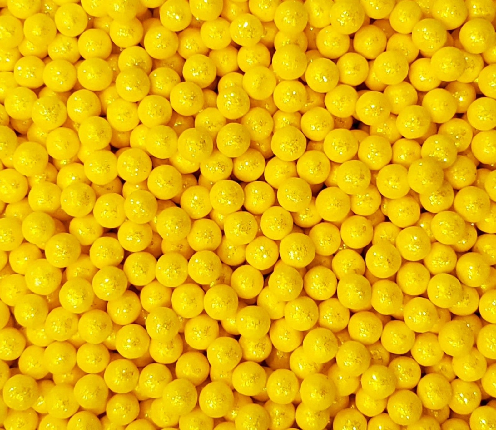 Yellow 6mm Glitter Pearls Sprinkles Cake Sprinkles Cookie - Etsy