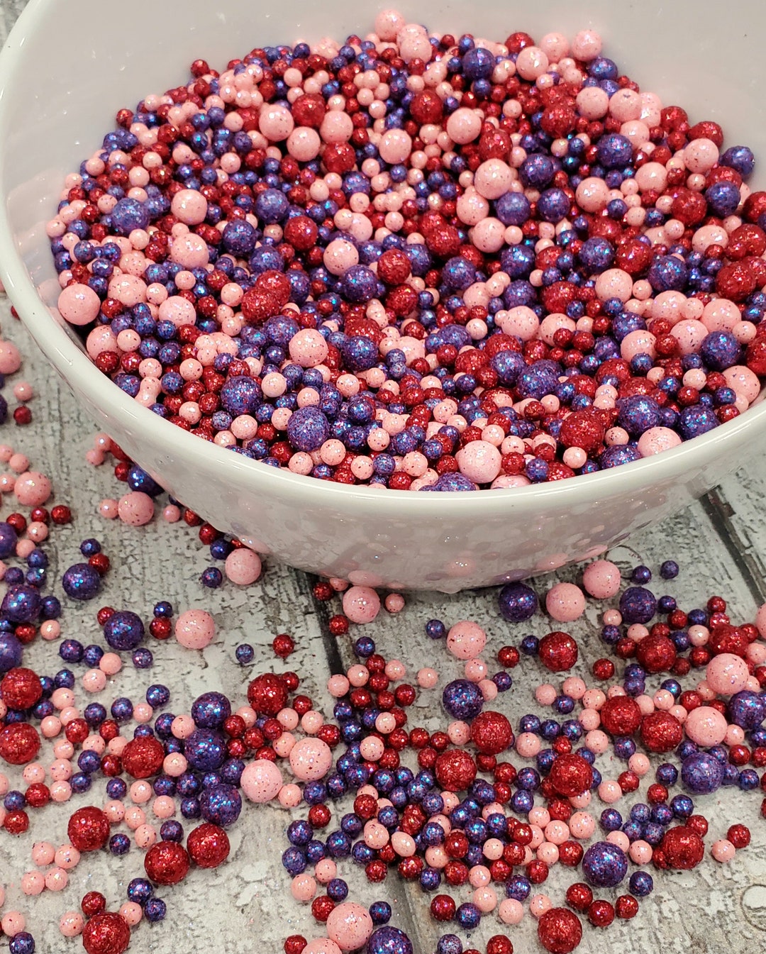 Red, Pink & Purple Sprinkle Wreath Mix - Etsy