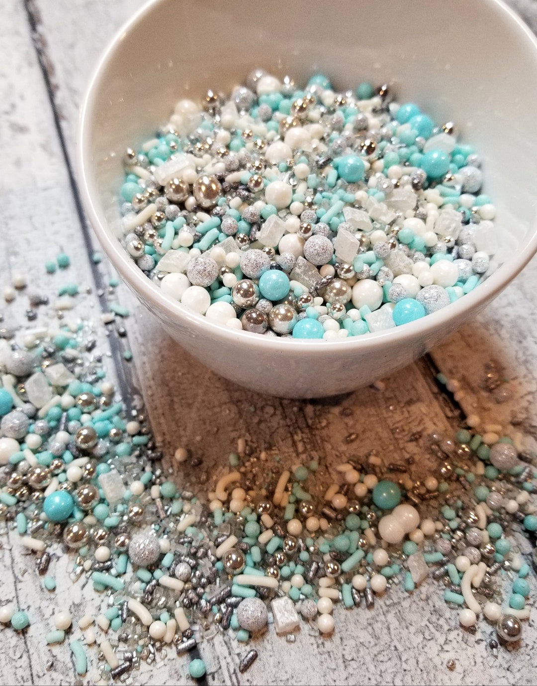 Silver Bells-edible Sprinkles-4oz - Etsy