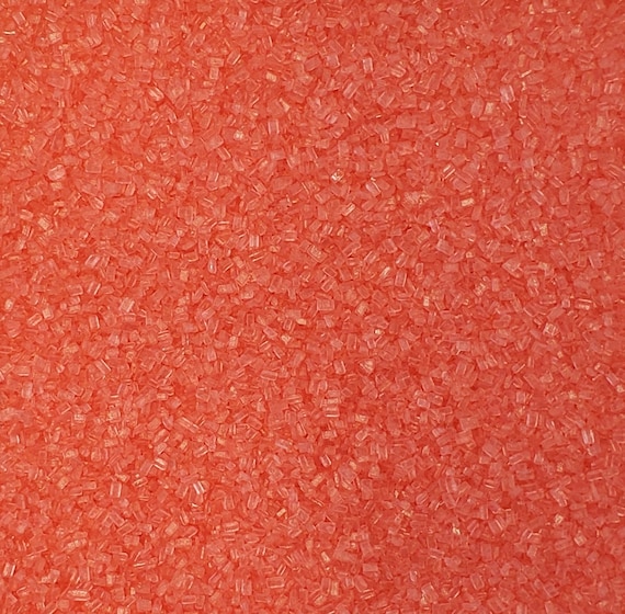 Coral Chunky Sugar Edible Sprinkles Cake Sprinkles Cookie - Etsy