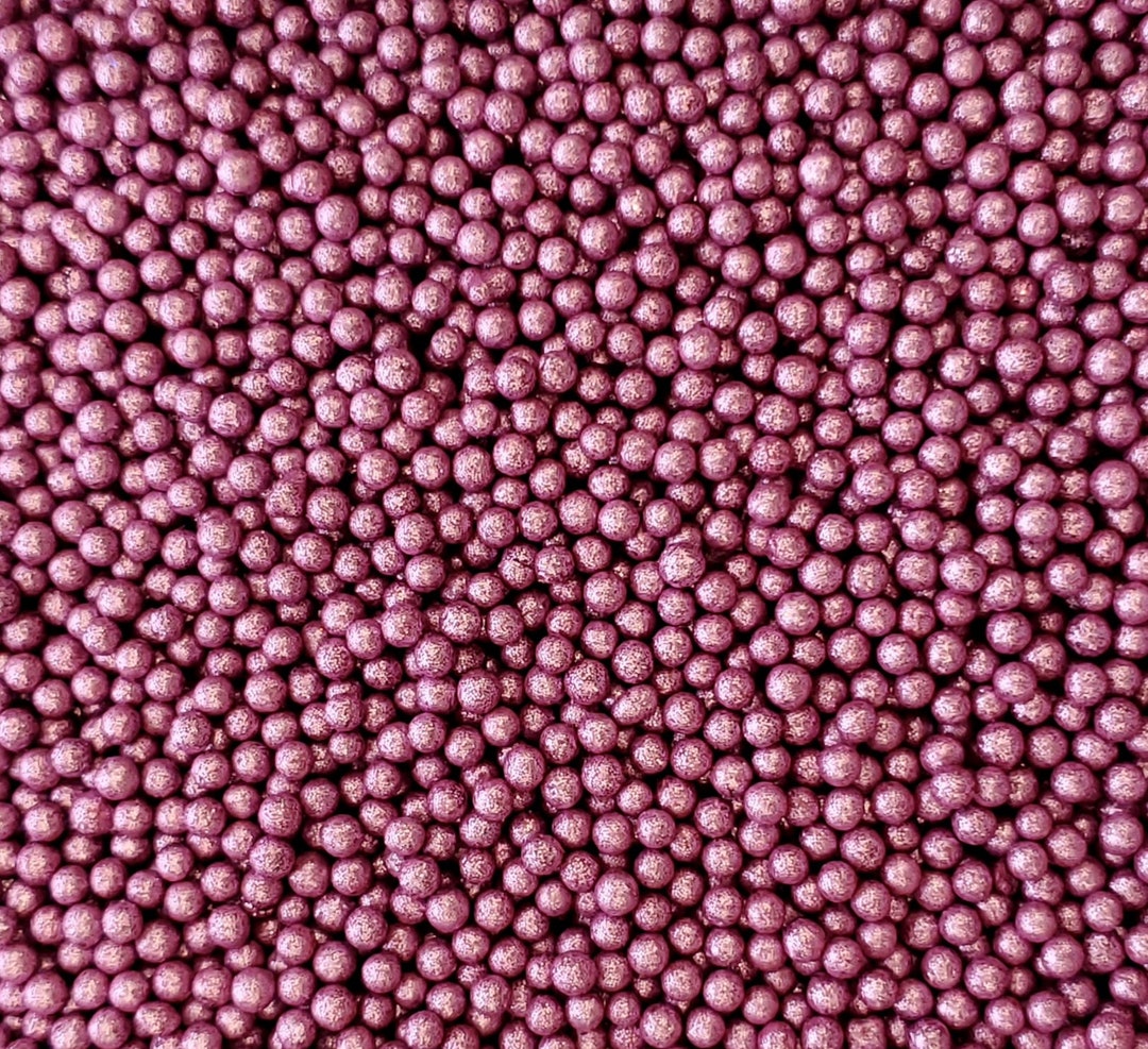 Sweet Pink 4mm Glitter Pearls, Sprinkles, Cake Sprinkles, Cookie ...