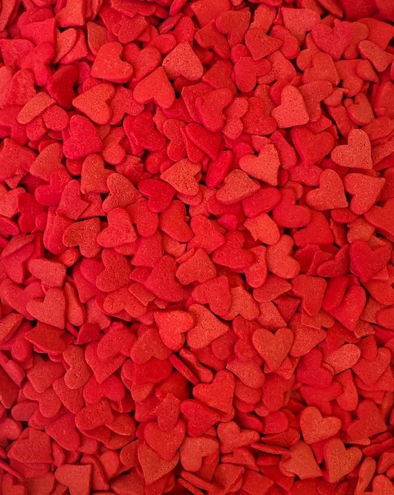 Jumbo Red Heart Sprinkle Shape-edible Sprinkles - Etsy
