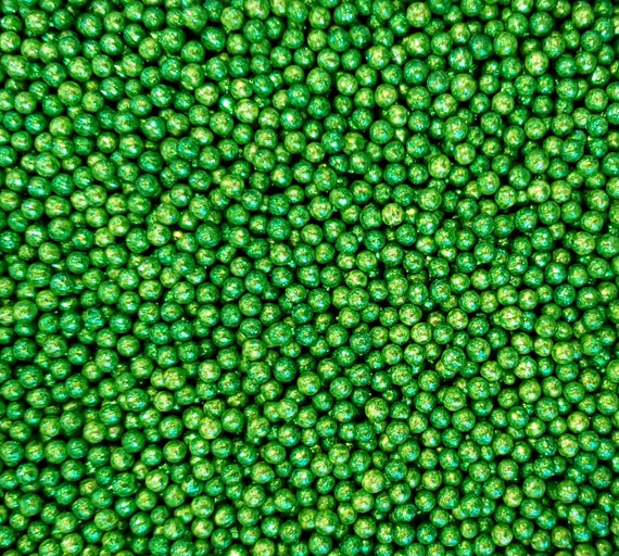 Lime green 4mm glitter pearls sprinkles cake sprinkles | Etsy