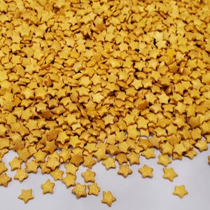 Gold Star Sprinkle Shape-edible Sprinkles - Etsy