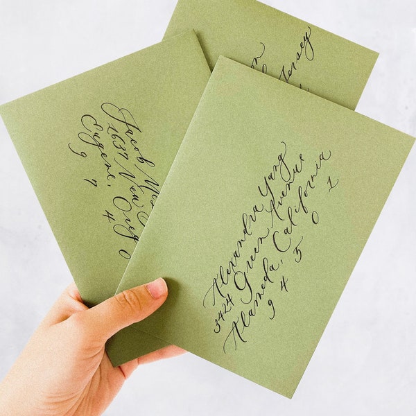 Wedding Envelope Calligraphy - Etsy