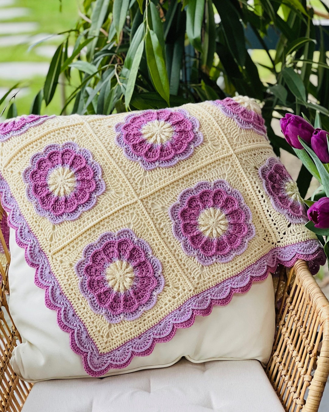 ALICJA Flower Blanket - Etsy