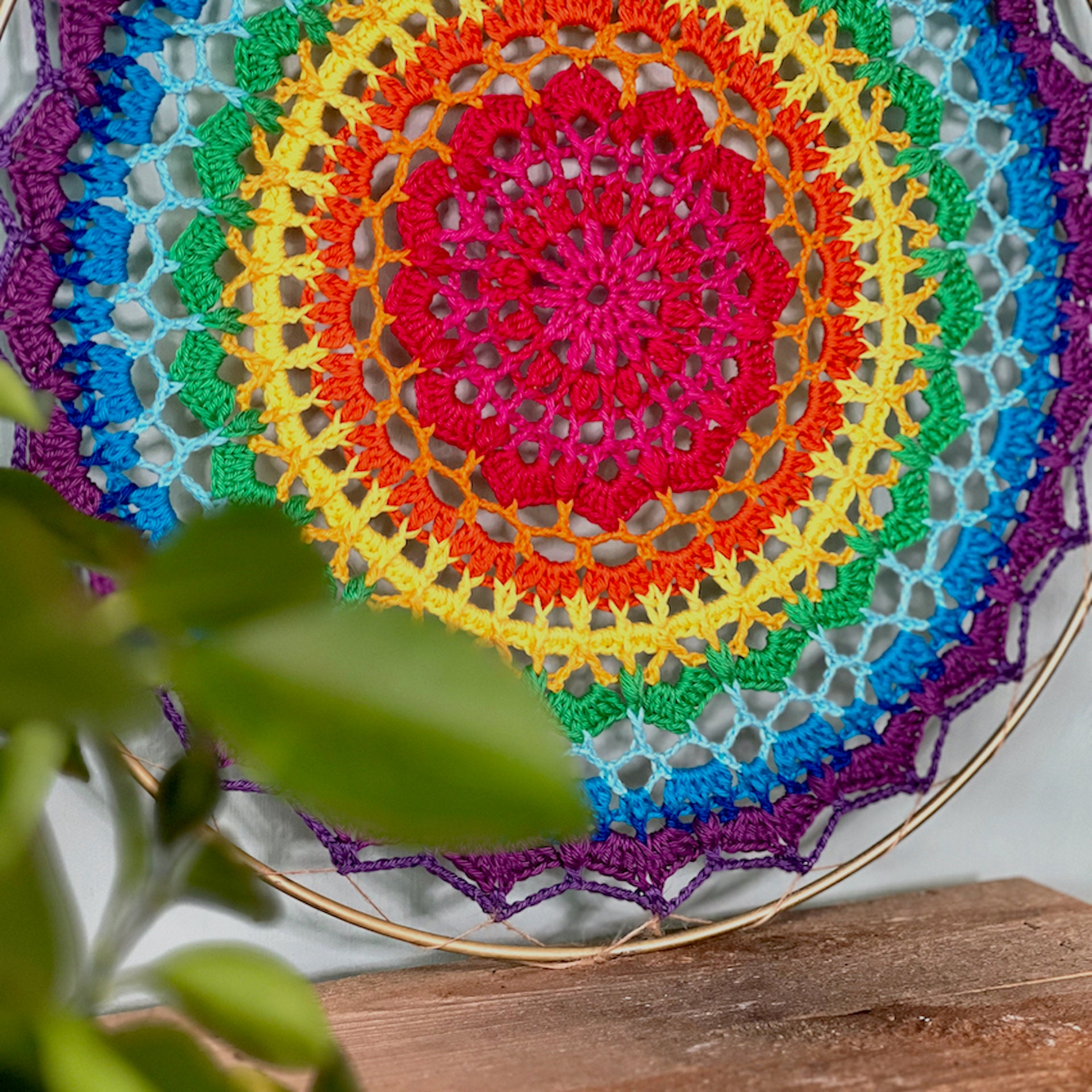 Mandala Crochet Pattern, RAINBOW Mandala 35 Cm (PDF DOWNLOAD) - Etsy