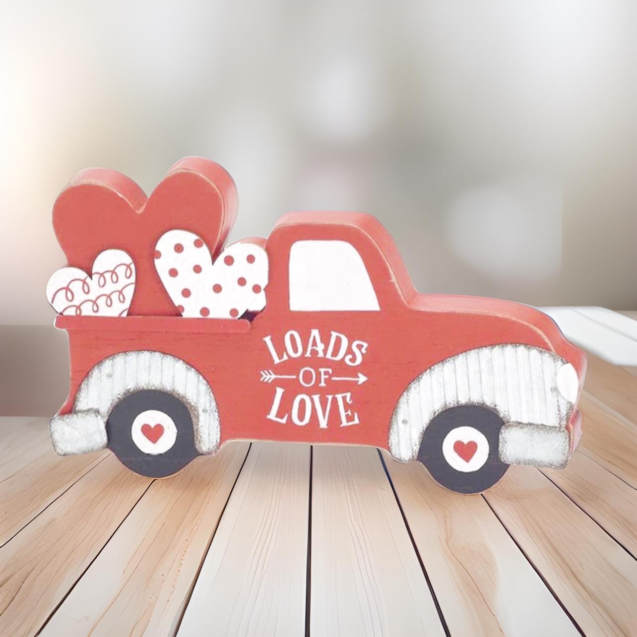 Loads of Love Truck Shelf Sitter, Wooden Decor, Love Truck - Etsy