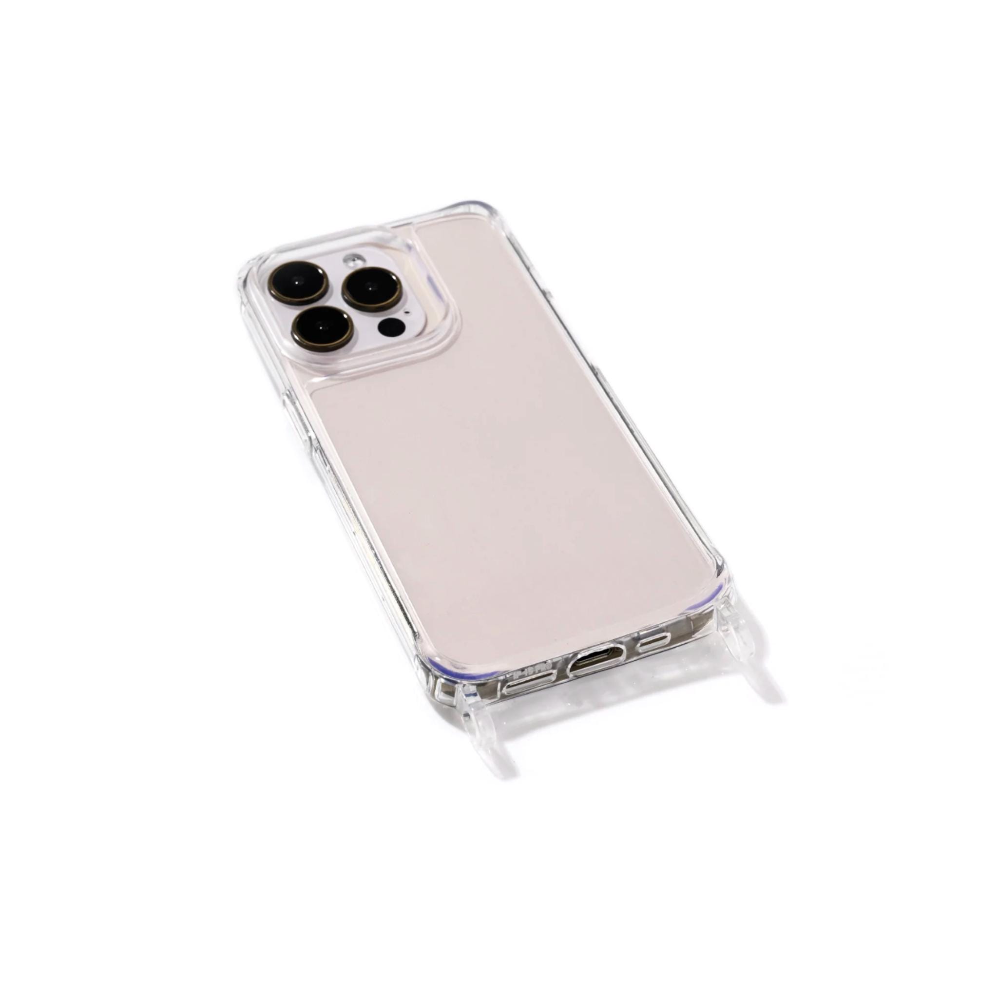 Clear iPhone Case With Rings – Transparent Silicone Cover With Eyelets ...