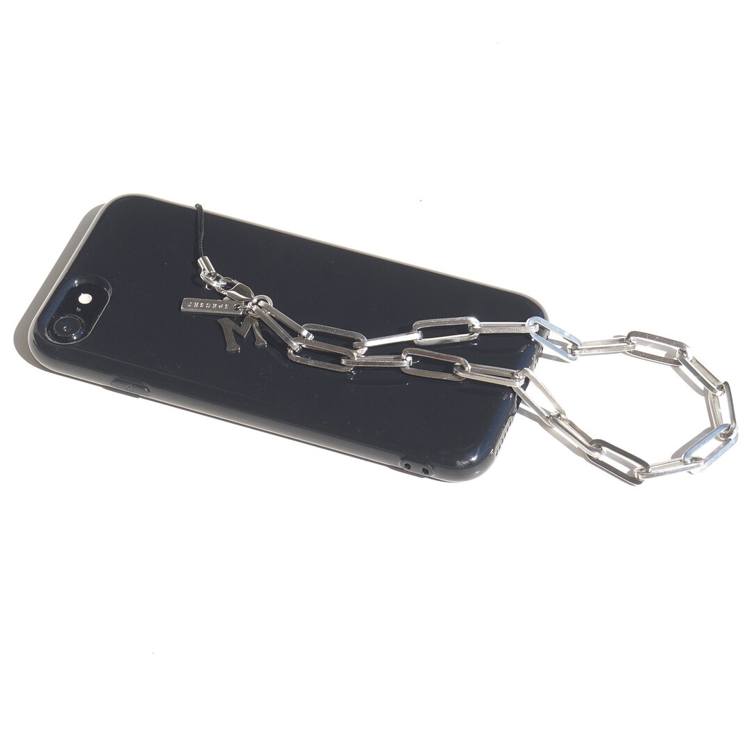 Personalized Silver Chain Phone Strap Unisex Wrist Phone Chain From ...