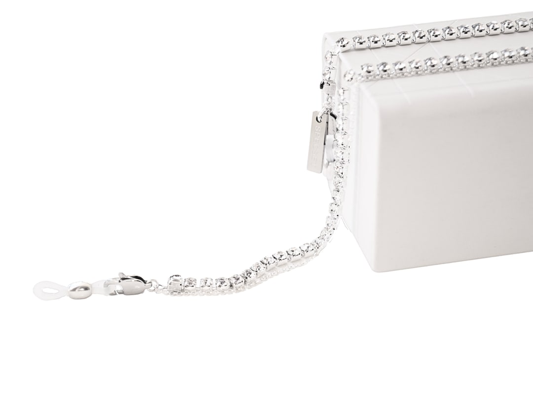 925 Sterling Silver Eyeglass Chain – Swarovski Crystal Glasses Necklace ...