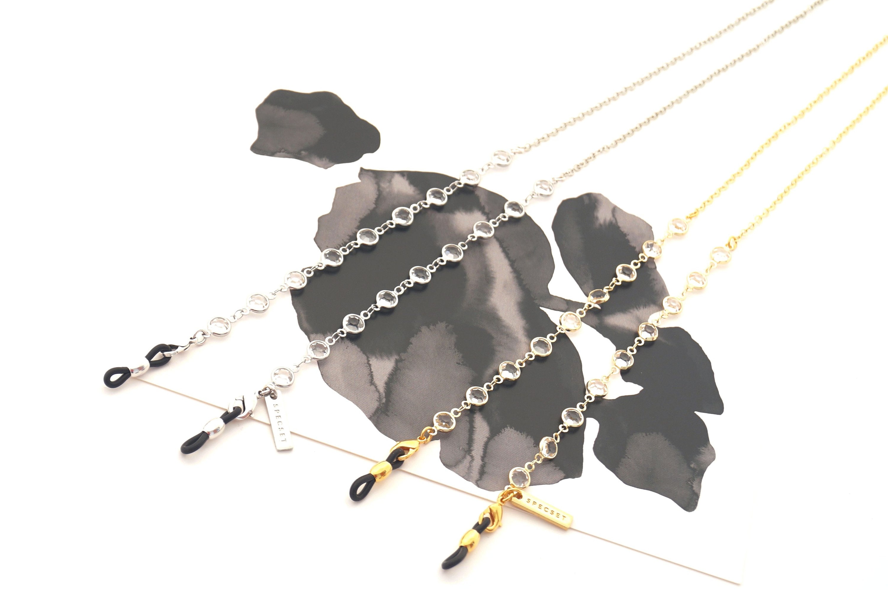 Clear Swarovski Eye Glass Chain Dainty Chic Sunglasses | Etsy