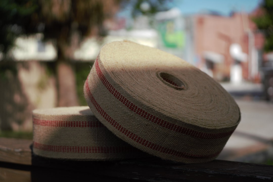 Red Line Jute Webbing - Etsy