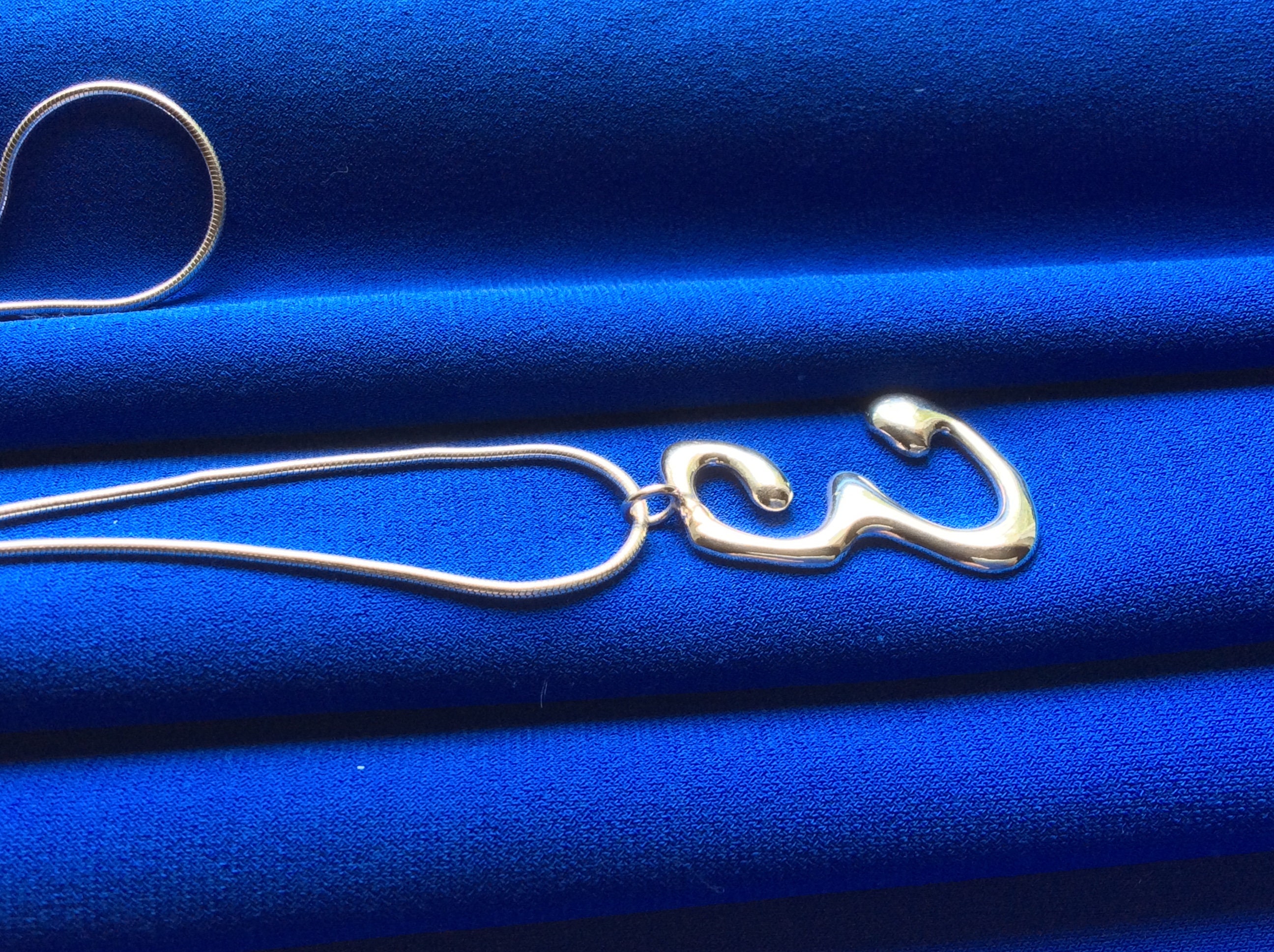 Initial E Pendant Silver Cursive Letter E Monogram Charm - Etsy UK