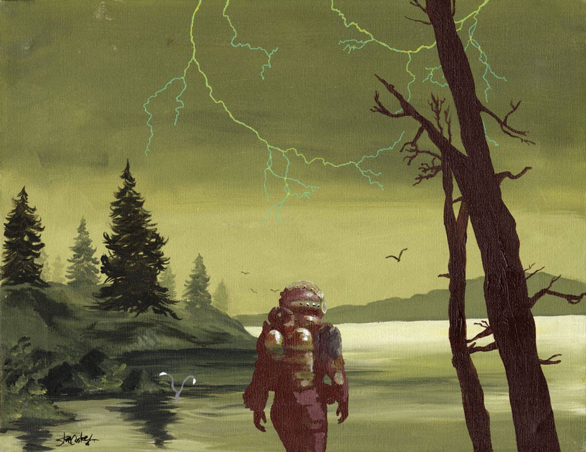 Fallout 4: RAD Storm. Art Parody Print, Classic Sofa Painting Recycled ...