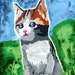 Fallout 4 Sitting Kitten, Fan Art, Classic Video Game, Recycled Thrift ...