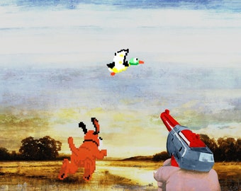 Nintendo Duck Hunt Art - Etsy