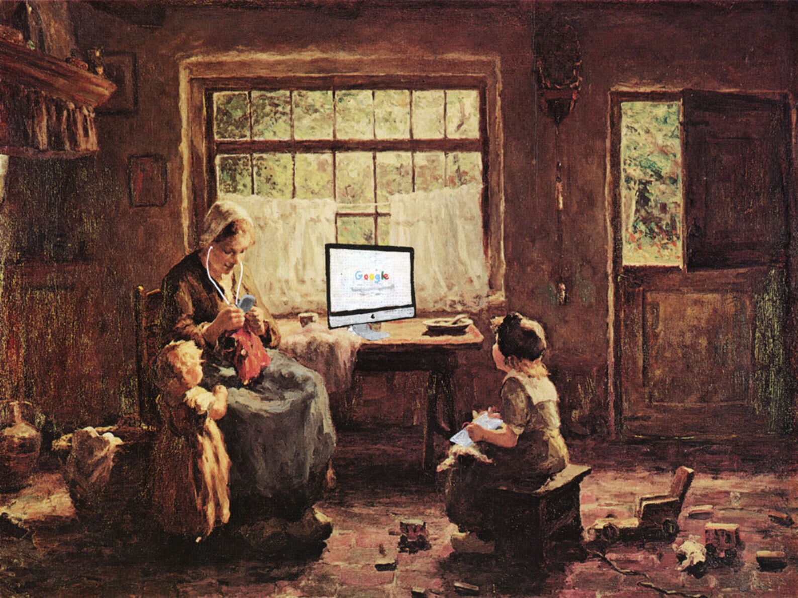 Unsocial Media Fine Art Spoof Social Media Addiction Art Parody Print ...