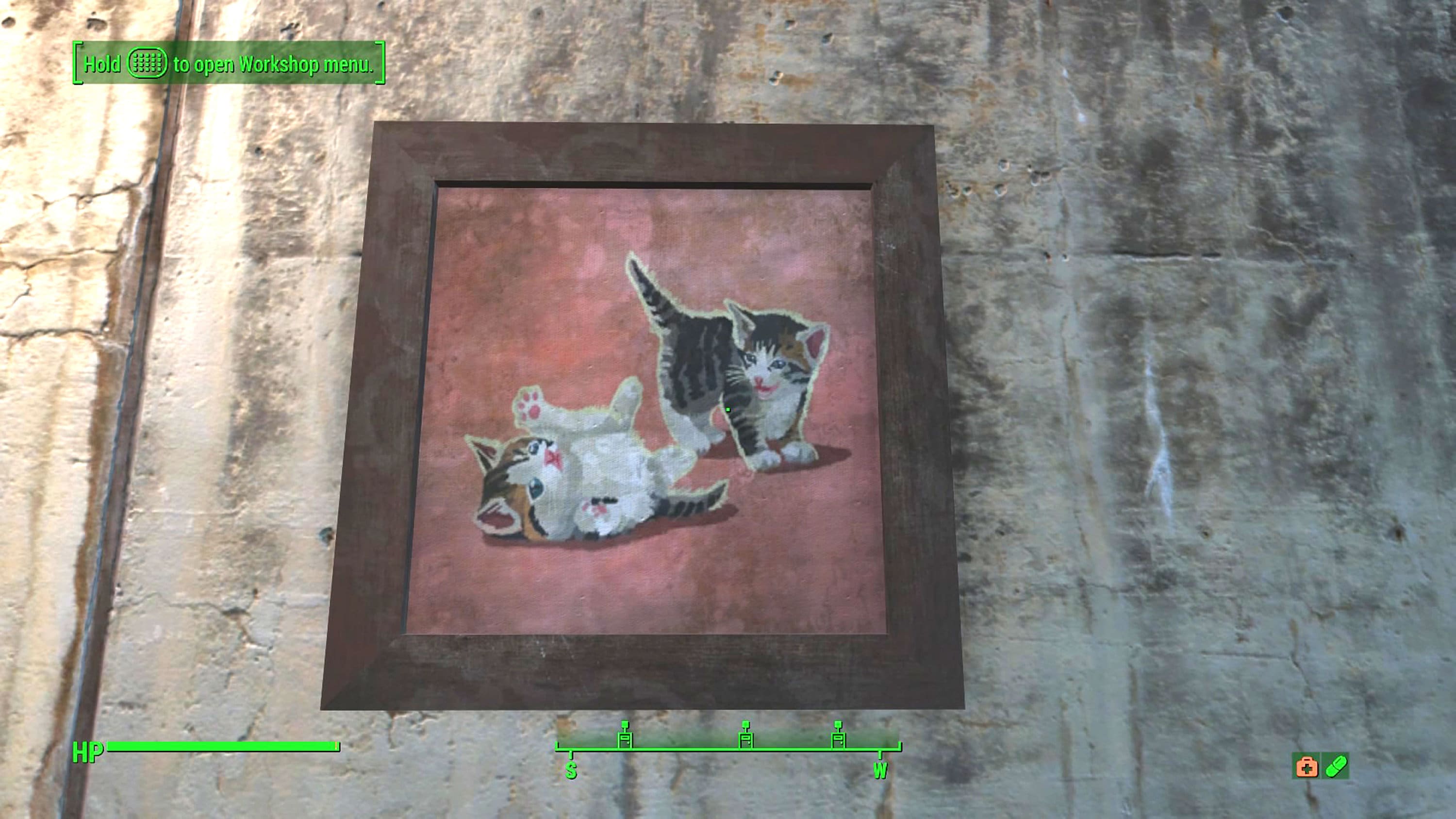 Fallout 4 Kittens Painting Fan Art Classic Video Game - Etsy